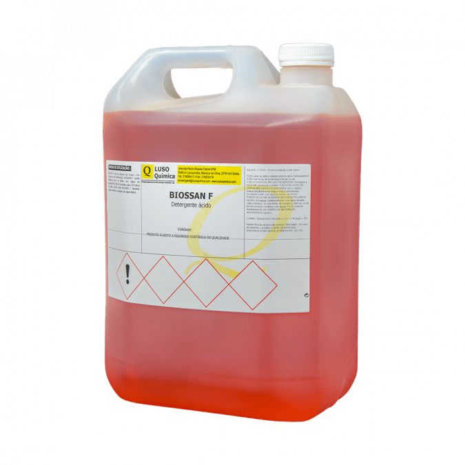 BIOSSAN F – Detergente ácido – Lusoquímica, Lda